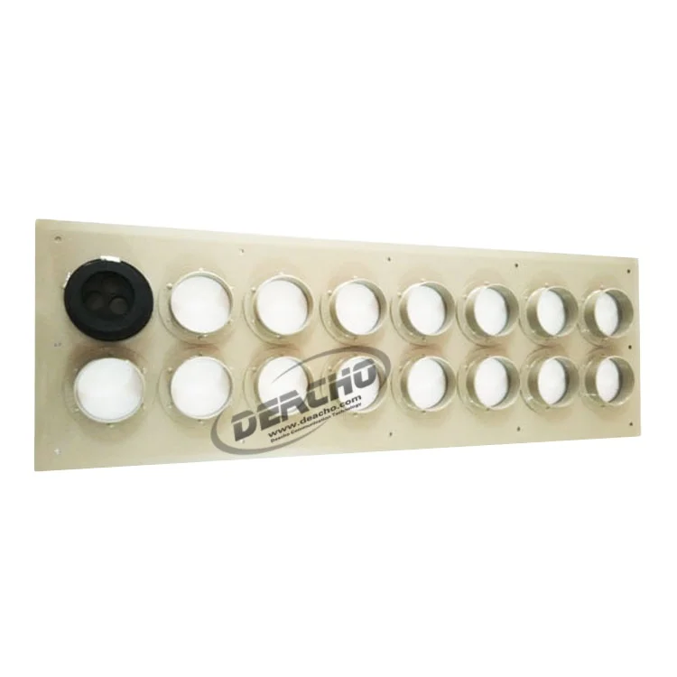 16 Ports Coaxial Feeder Cable Entry Panel For Wireless Tower Shelter ...