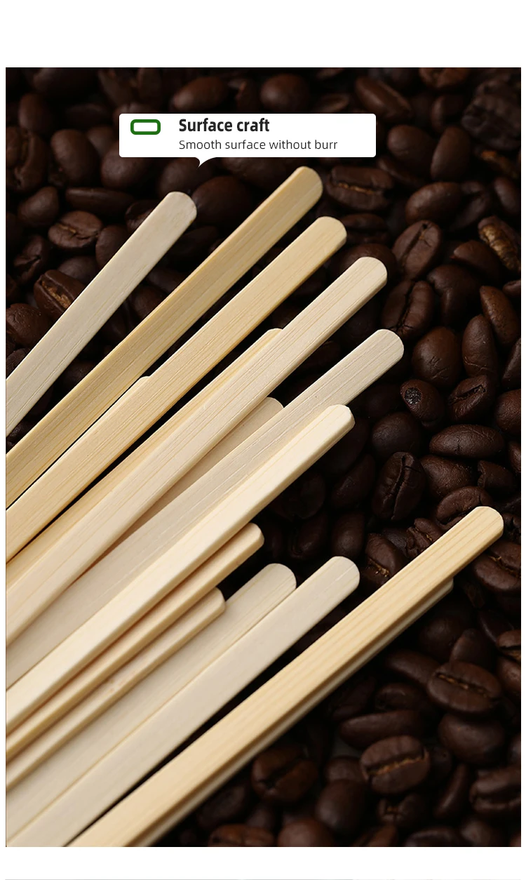 Sustainable Premium Wood Stirrers - Ideal for Coffee & Tea