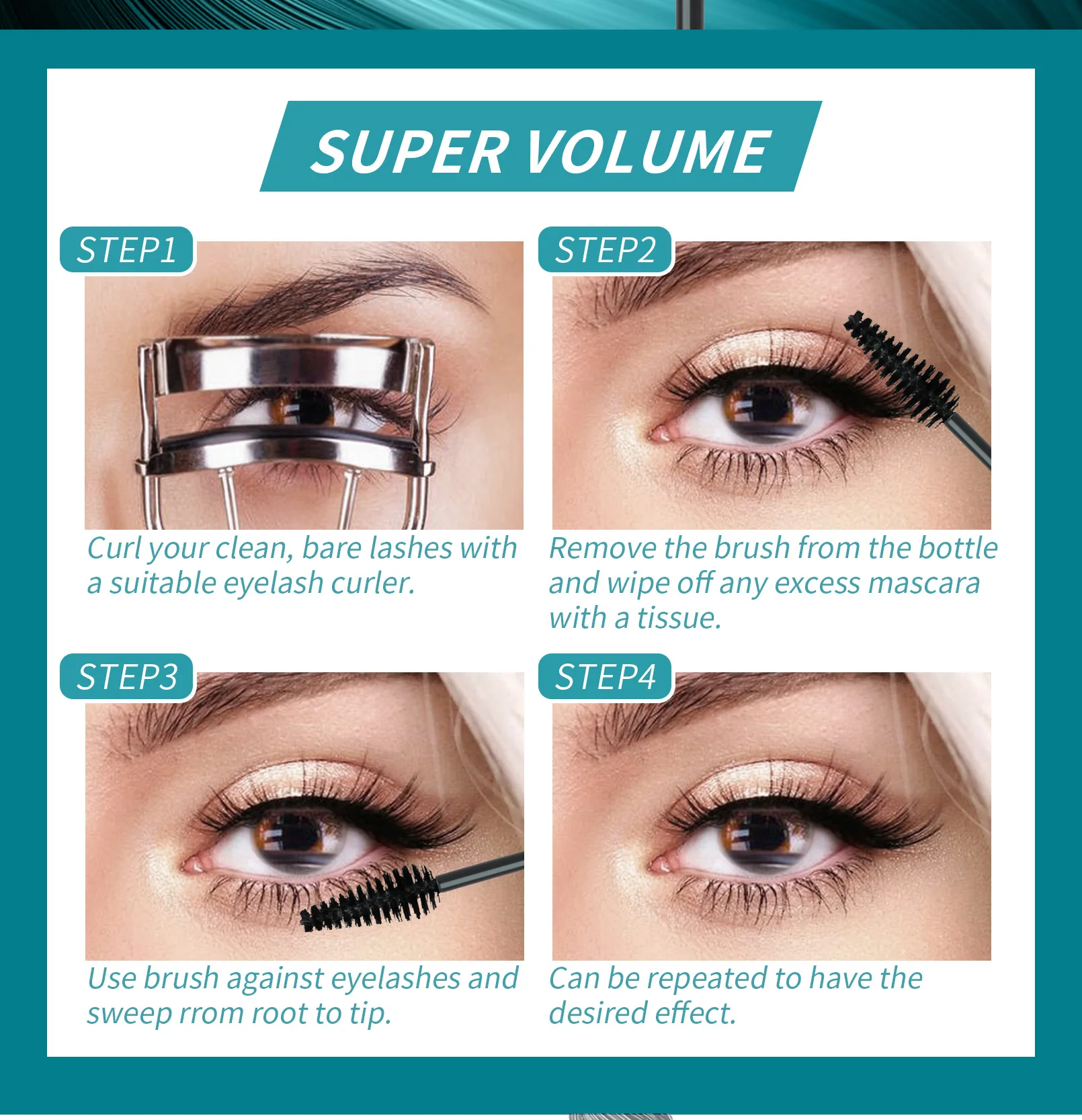 Wholesale Custom Mascara Eyelash Vegan Waterproof Long Lasting Mascara ...