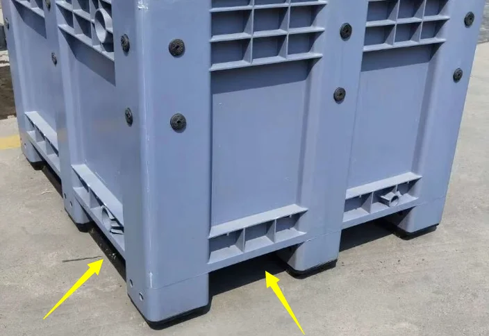 Plastic Pallet Box Fruit Container 1200x1000mm Open Deck Industrial ...