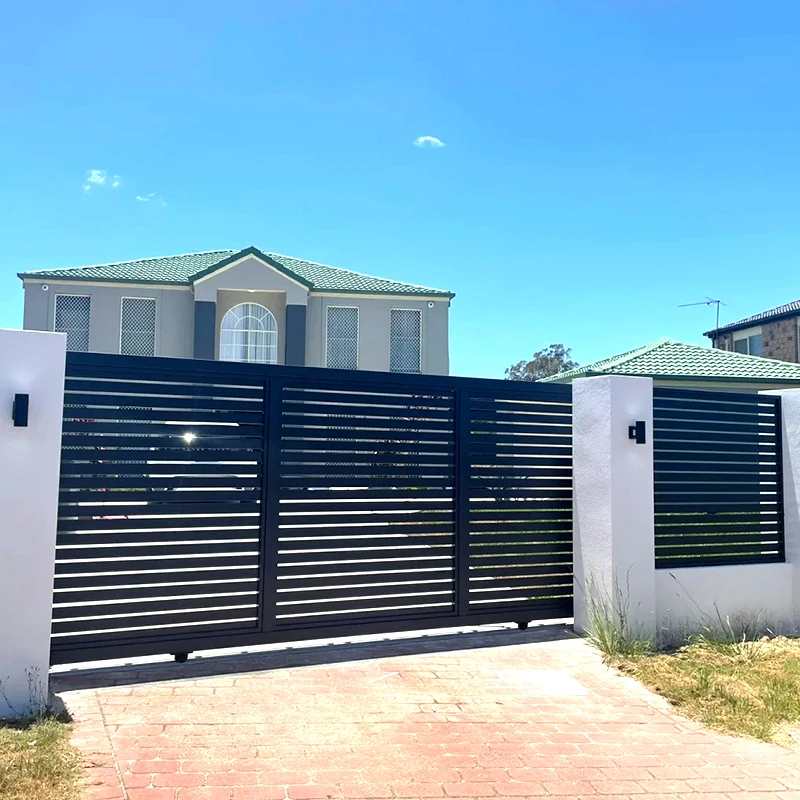 Decorative Main Gate Design Automatic Modern Aluminum Front Yards ...