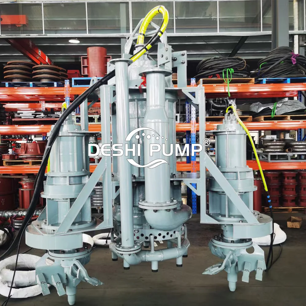 Durable Submersible Slurry Pump with Mixer for Industrial Use
