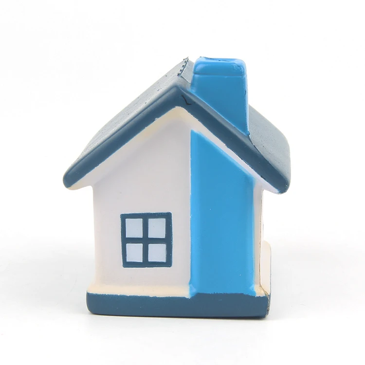 Custom Pu Foam House Shape Stress Ball With Logo Printing - Buy House ...
