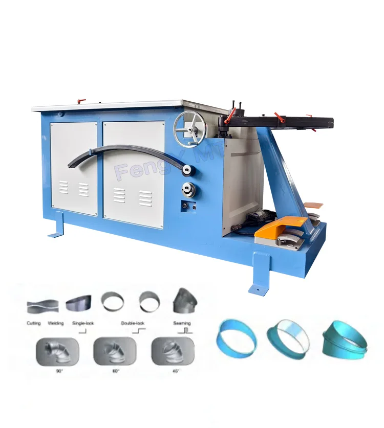 HVAC Air Round Duct Elbow Machine High Efficiency Sheet Forming and ...