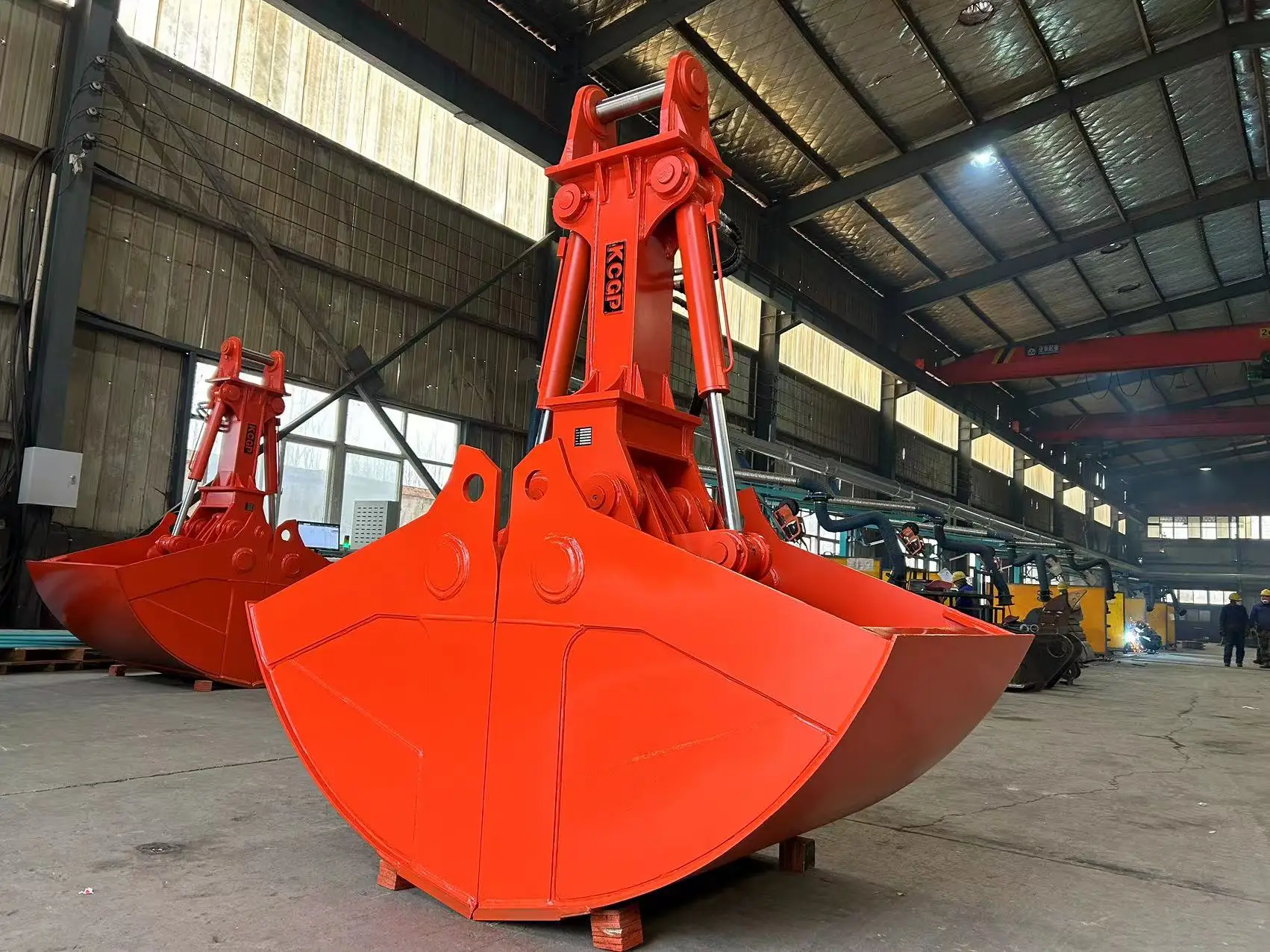 Excavator Attachment Hydraulic Clamshell Grab Bucket for Various Kinds ...