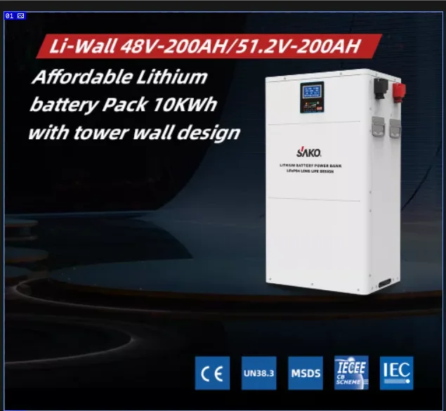 Sako Lithium Ion Batteries With Bms 12v 24v 100ah 10kwh Deep Cycle Home ...