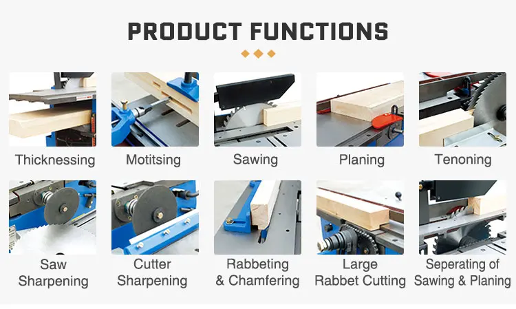 16inch Combined Planer Thicknesser Multifunction Combination ...