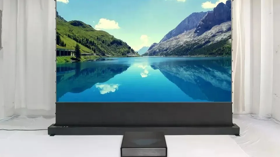 120inch 4k Ultra Short Throw Projector Screen Alr Screen Electric Floor ...