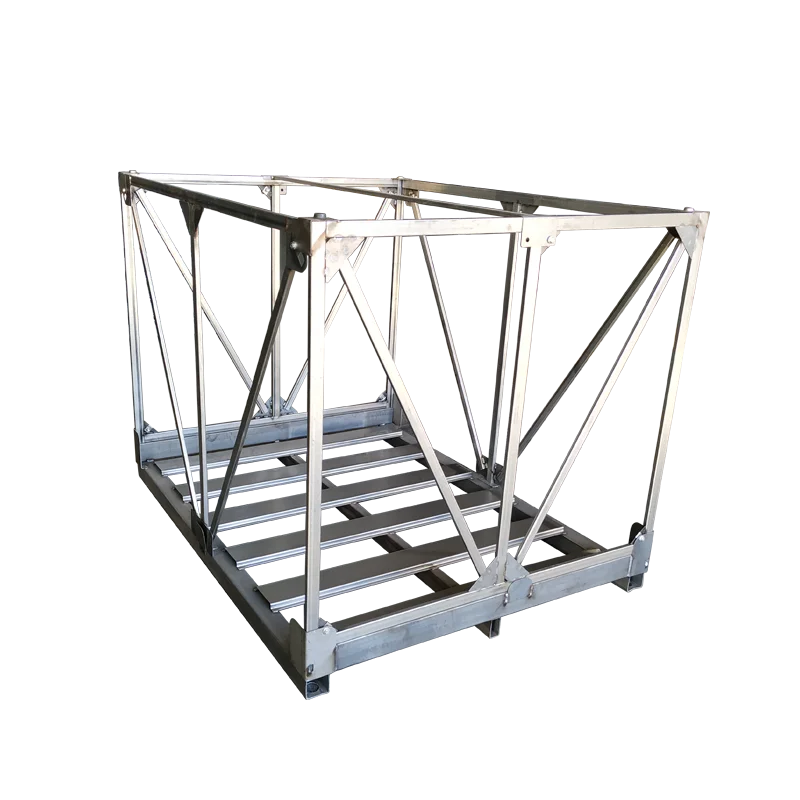 Palet Kandang Lasan Metal Grid Penyimpanan Lipat Dengan Peralatan ...