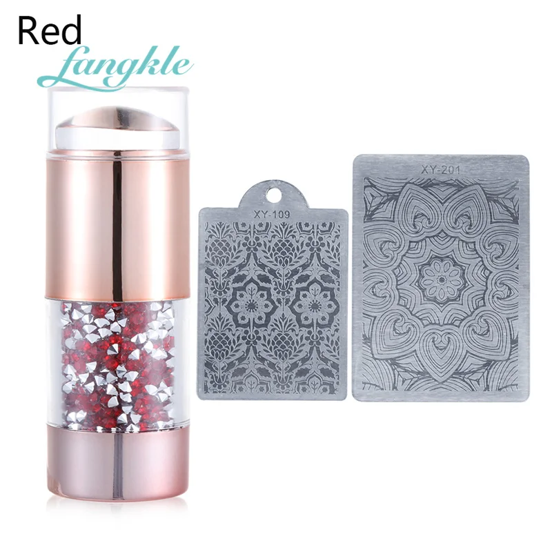 Professional Manicure Nail Art Stamper Diamond Nail Stamper Kit With ...