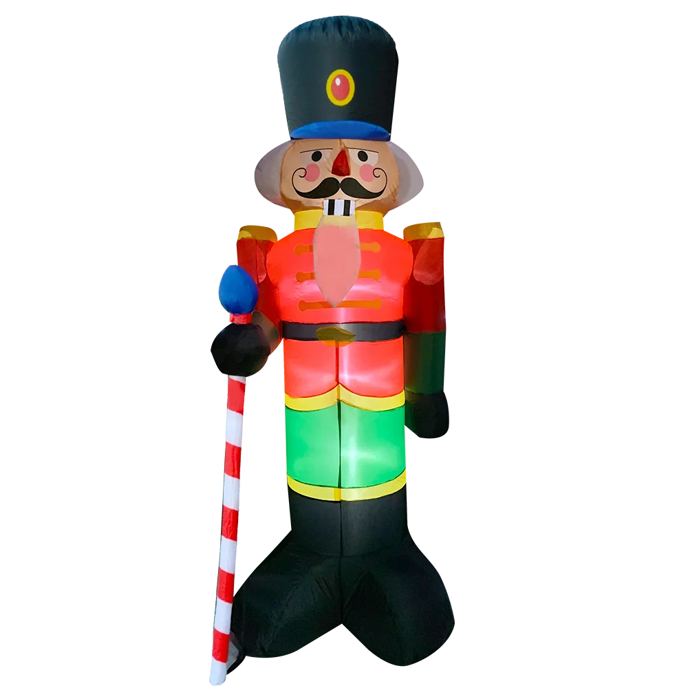 8ft Inflatable Christmas Soldier Honor Guard Christmas Yard Decoration ...