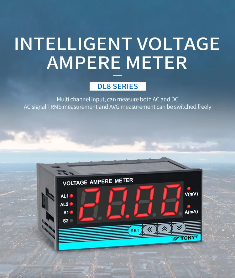 Toky Multi Channel Input Smart Ac And Dc Volt Meter Panel Meter Rs485 ...