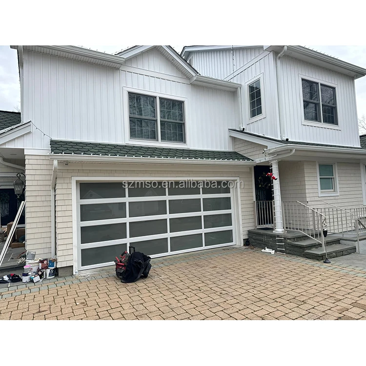 16x8 Aluminum Alloy Garage Door with Insulated Glass - OEM | Wholesale