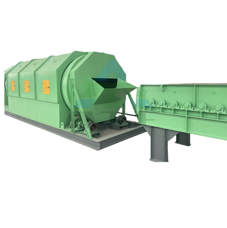 Municipal solid waste management machinery waste recovery sorting shaftless drum screen garbage ...
