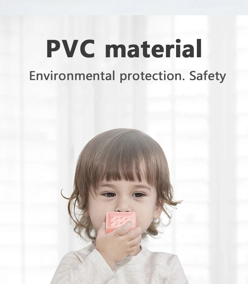 3d Animals Touch Silicone Cube Teeth Rubber Building Blocks Stacking ...