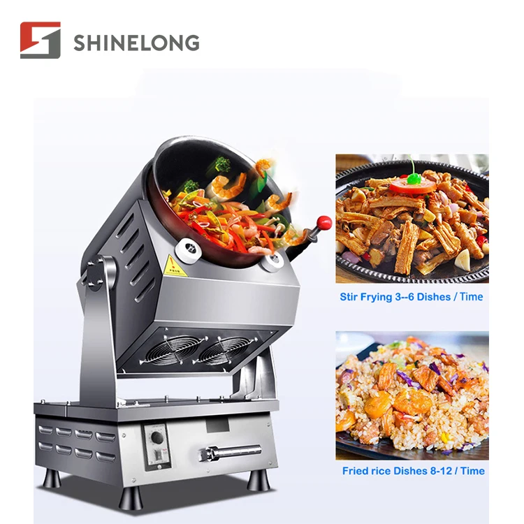 Shinelong Rotating Smart Robot Cooker Wok Chef Automatic Cooking ...