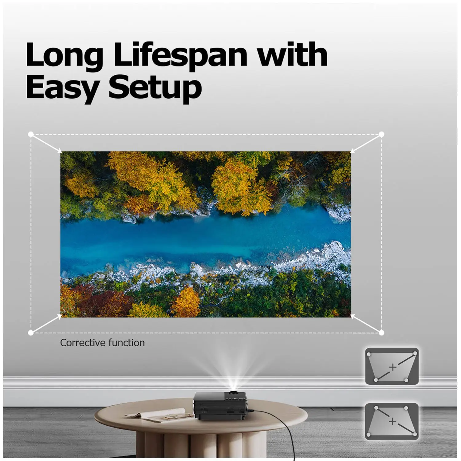 SUNYS L36P Mini 4K Projector - Smart, Portable, and Versatile