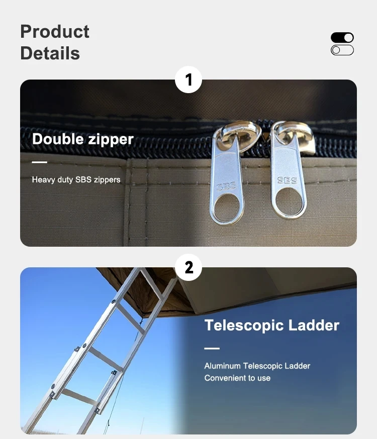 Easy Folding Aluminium Clamshell Car Rooftop Tent Canvas Car Roof Tent ...