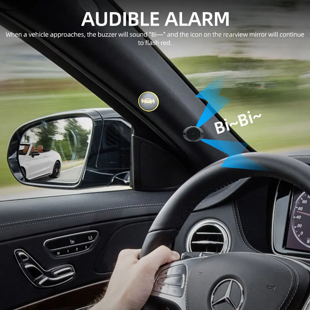 BSD Microwave Radar Mirror Parking Sensor 8M 24Ghz Lane Change Assist ...