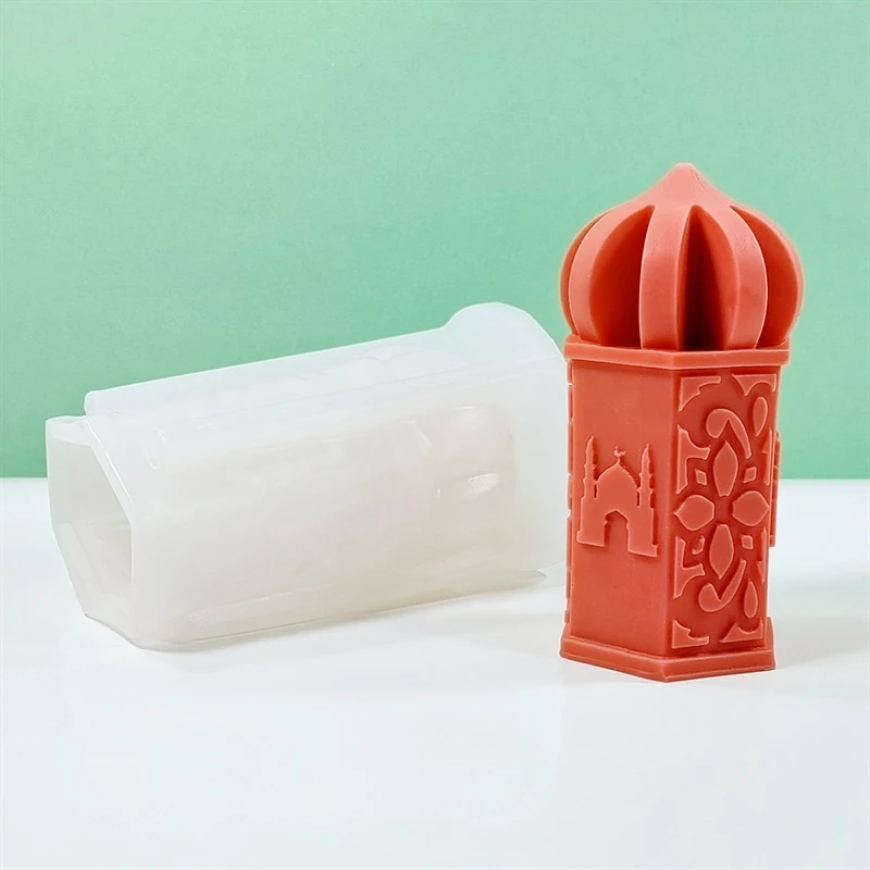 Islamic Architectural Castle Plaster Gypsum Candle Mold