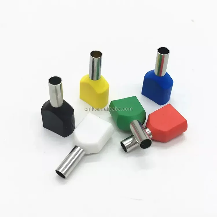 Te2510 Tube Type Copper Nylon Sleeve Cold-pressed Terminal Connector ...