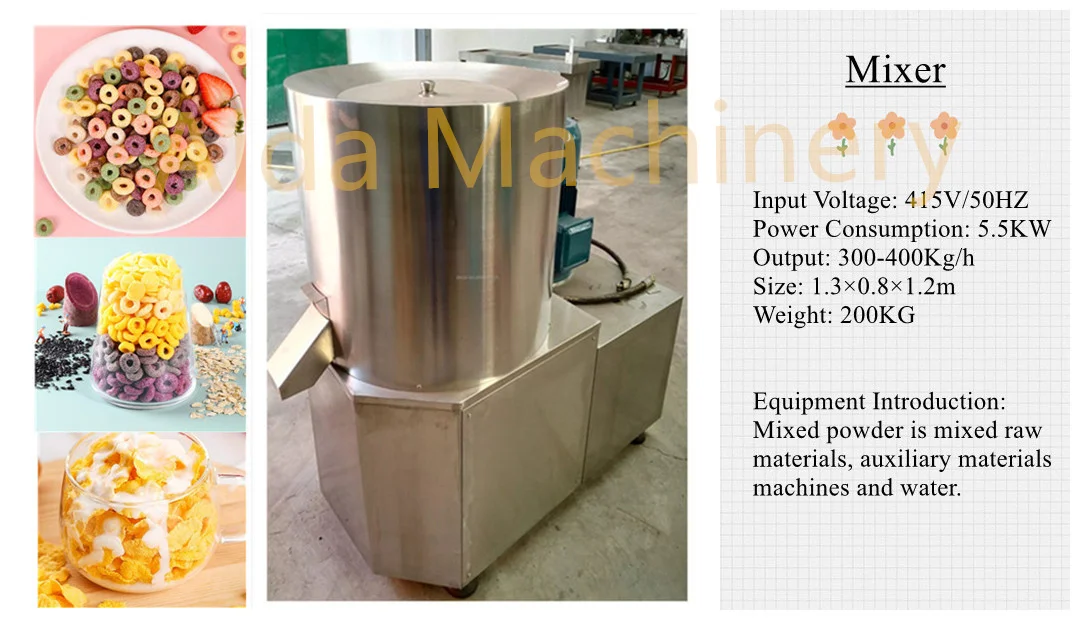 Automatic Corn Flakes Packaging Machines Breakfast Cereal Production Line - Buy Snack Corn ...