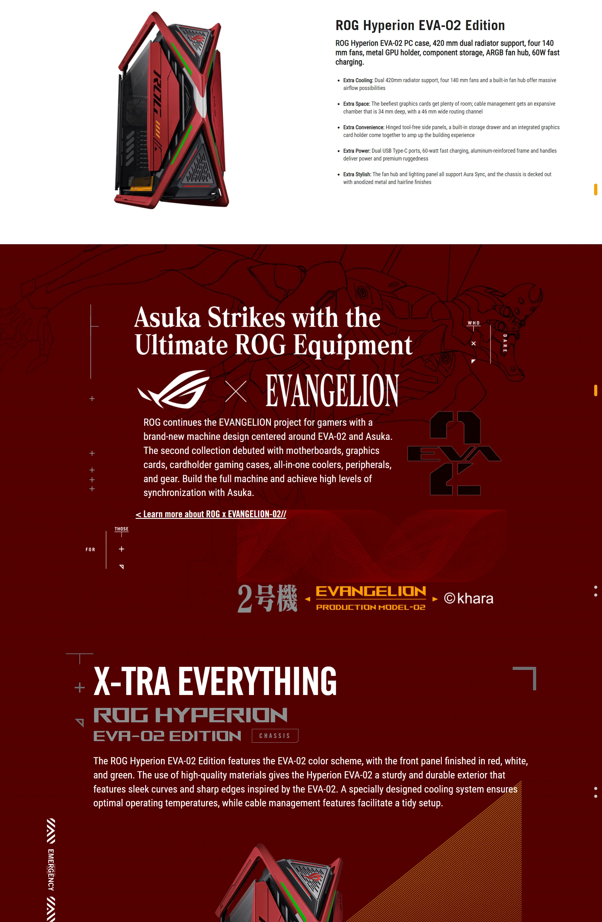 ROG Hyperion EVA-02 Edition - DIY Gaming Computer Case