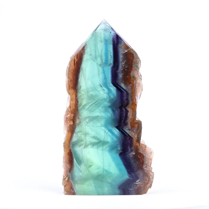 Wholesale High Quality Natural Colorful Engraving Crystal Point Natural ...
