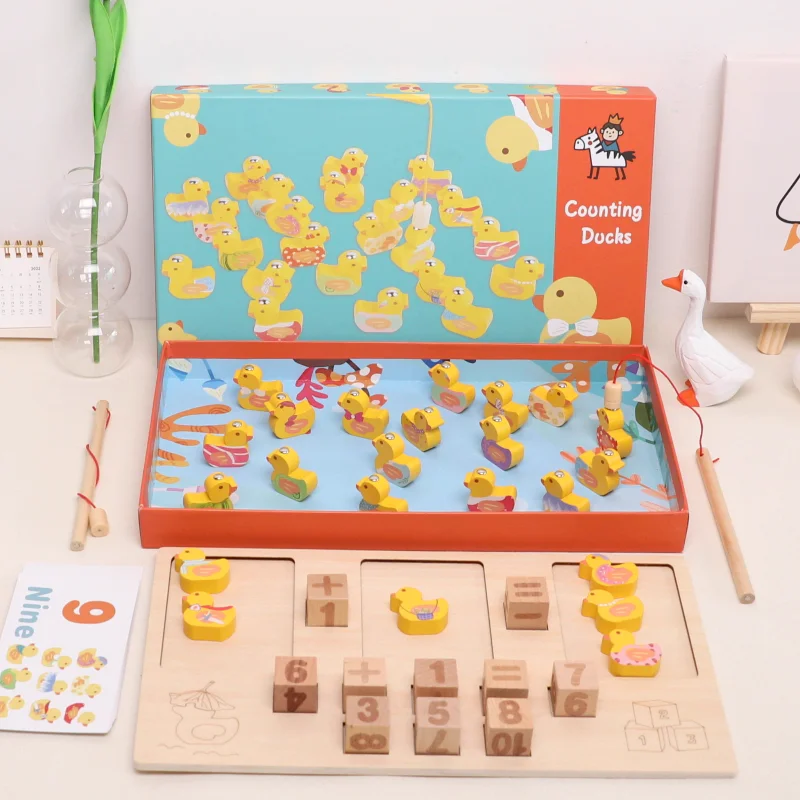 Initiation Counting Ducks Game Wooden Toys For The Enlightenment Of ...