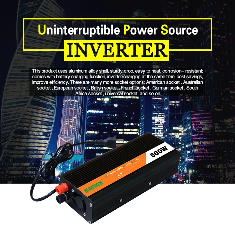 Suredom 12v 110v 220v 230v 240v Dc To Ac 500w 600w 1000w Ups Solar ...