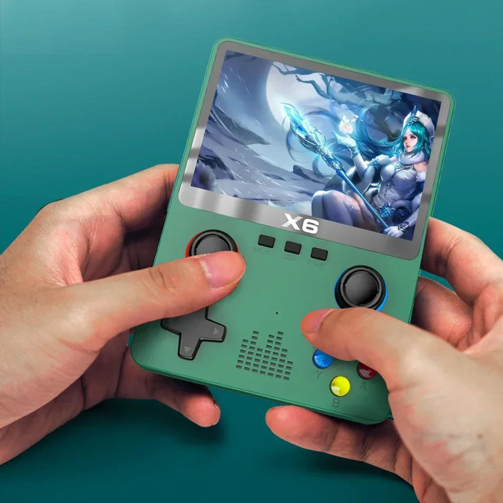 X6 Handheld Game Console,Retro Game Console with Built-in 32GB 8000 ...