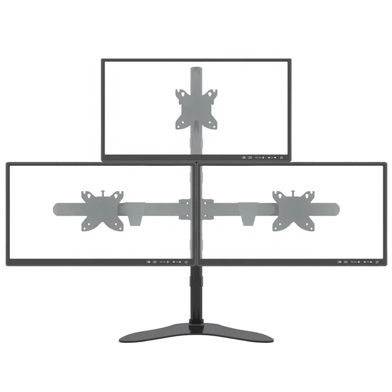 Triple Display Monitor Stand Freestanding Desk Mount Vesa 75*75 Vesa ...