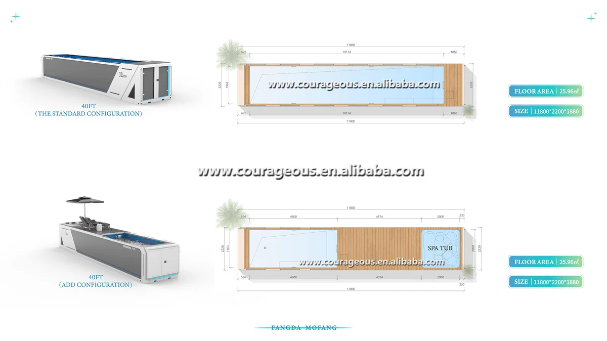 20 Ft Steel Shipping Container Pool - Durable & Portable Swimming ...