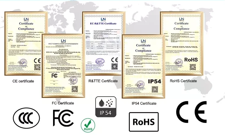 Symcode MJ-2877 BT Portable 2D Barcode Scanner - 16M Memory