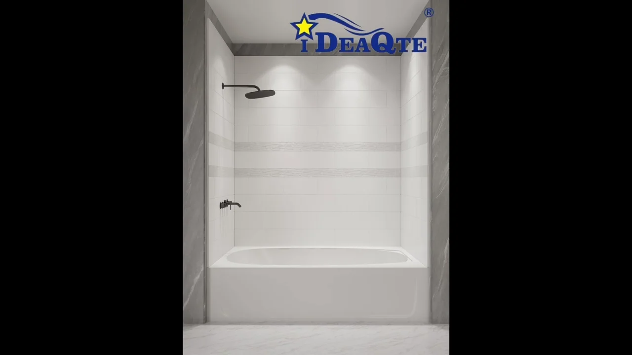 Smc Pvc Wall Panel Easy-install Artificial Marble Surround Waterproof ...