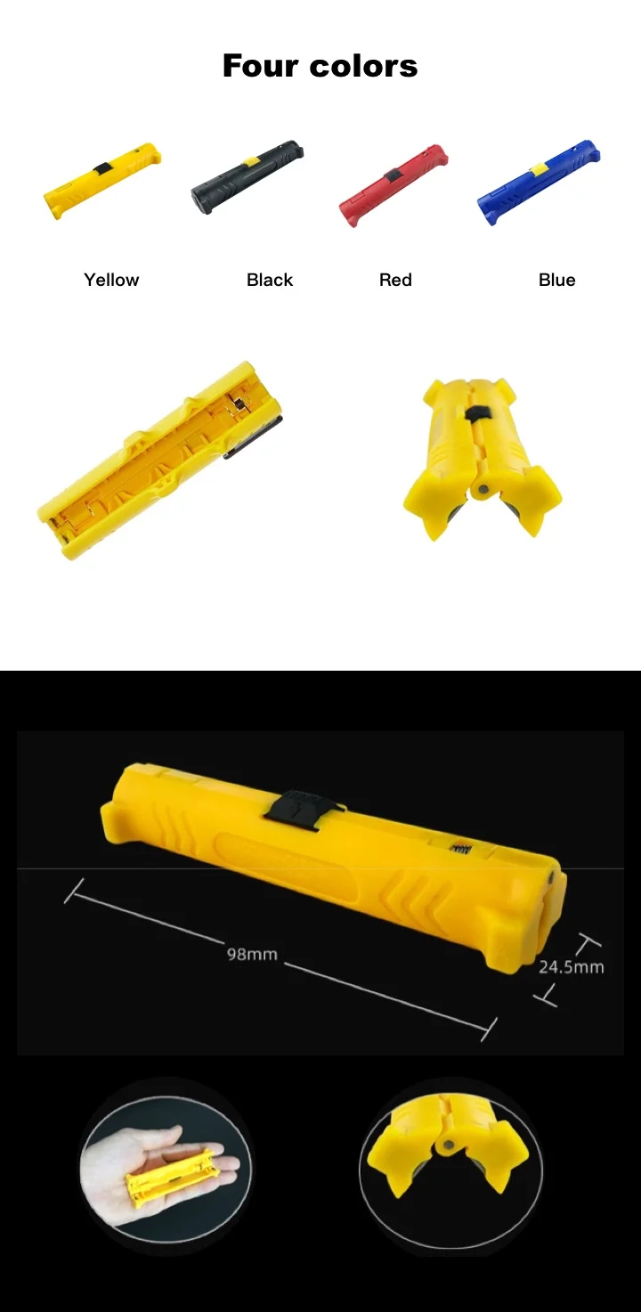 Network Cable Stripper Coaxial Cable Stripping Tool Dual Blades At Both ...