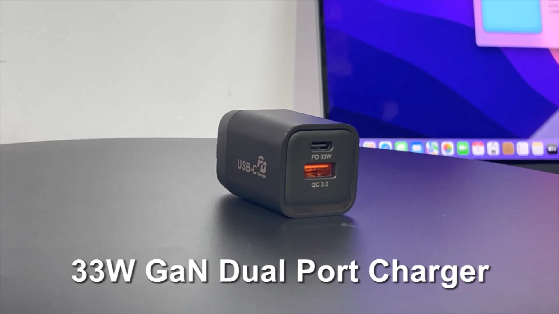 Mini 33w Pd Fast Charging Dual Ports Travel Charger For Iphone ...