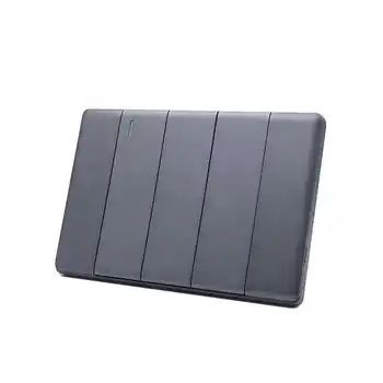 Electrical Big Push Button 3 Gang 2 Way Grey Wall Switch With Night ...