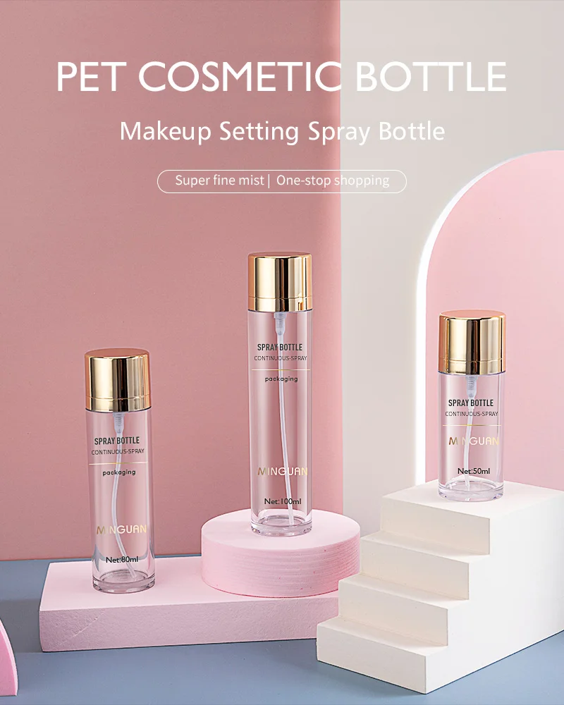 Luxury Empty PET Plastic Body Mist Bottle - 50ml, 80ml, 100ml