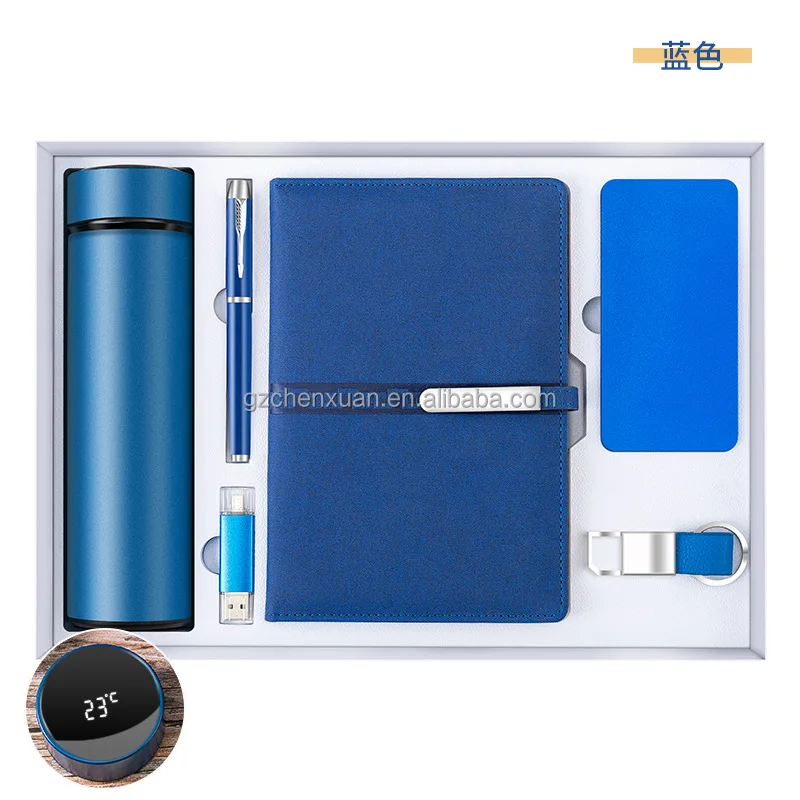 Business Gift Set Vacuum Cup+ Pen+ Usb Flash Drive+ Name Card Holder ...
