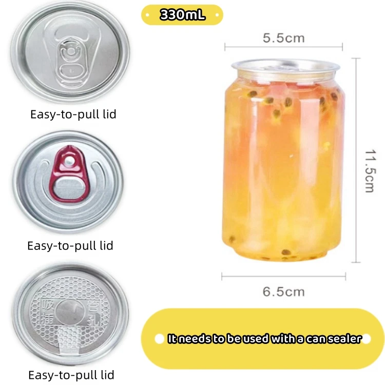 Custom Pet Plastic Can Milk Tea Bottle - Buy Pop-top Can/disposable Net Red Clear Juice Drink ...