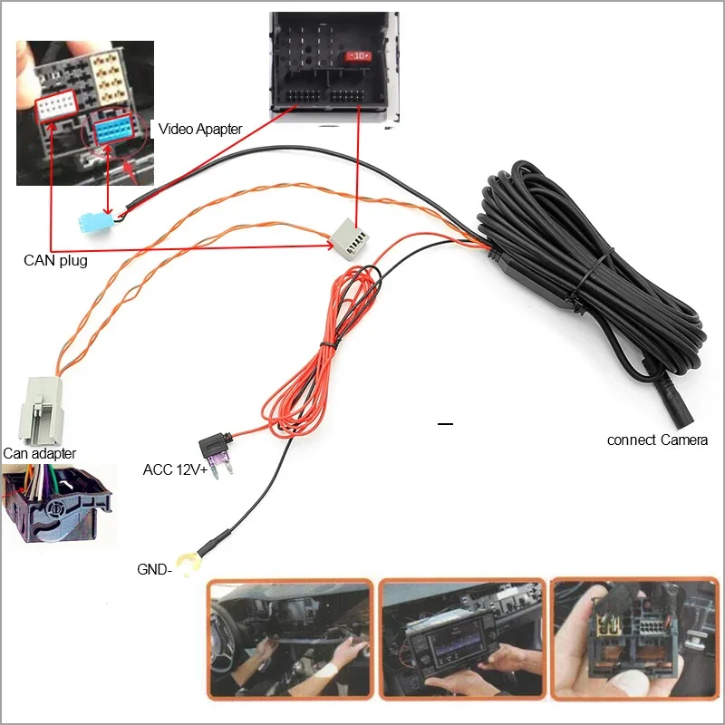 Greenyi Intelligent Trajectory Line RCD330 Camera for Audi, VW, Skoda