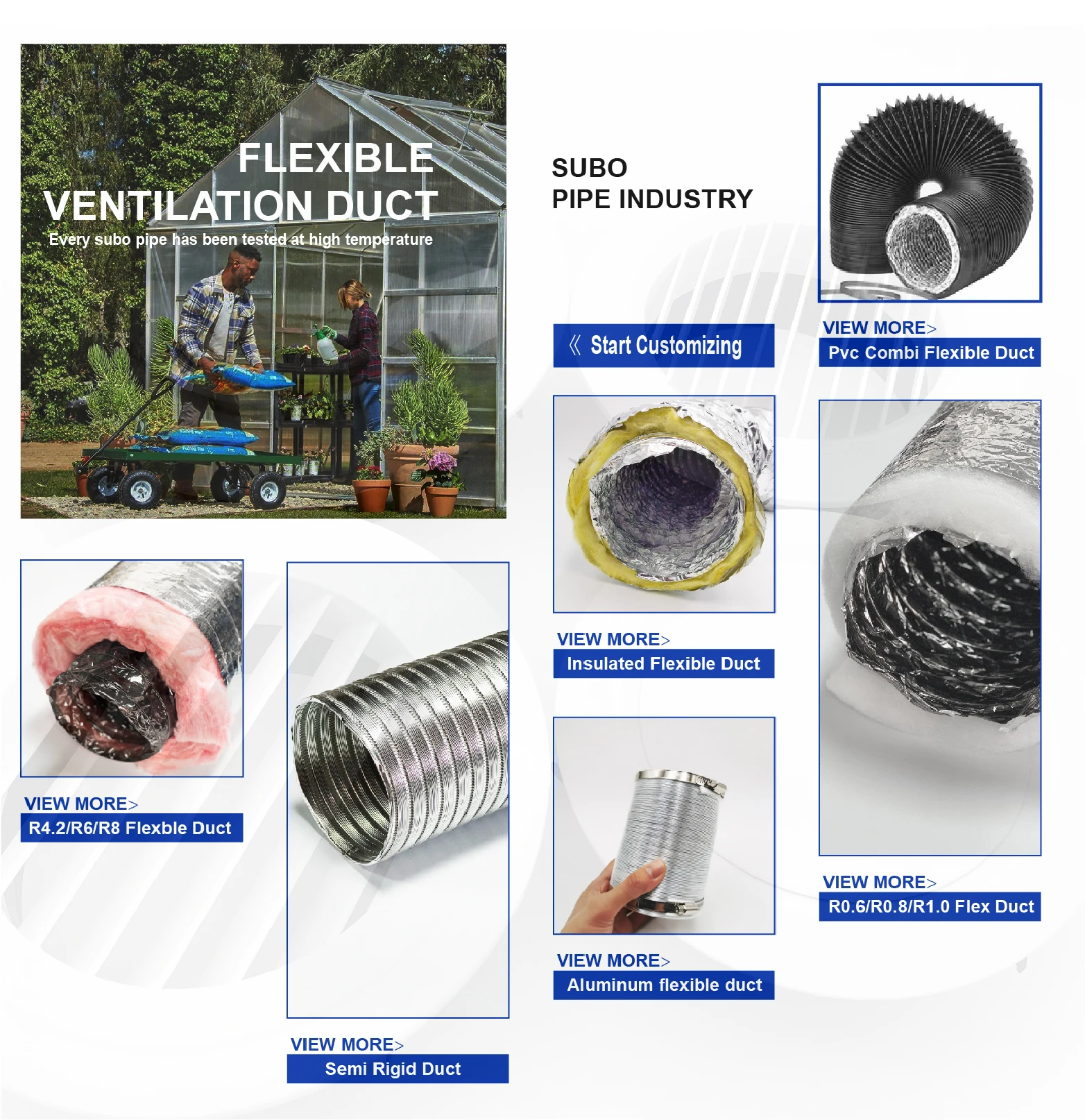 Flexible Semi Rigid Aluminum Ducts for HVAC Efficiency