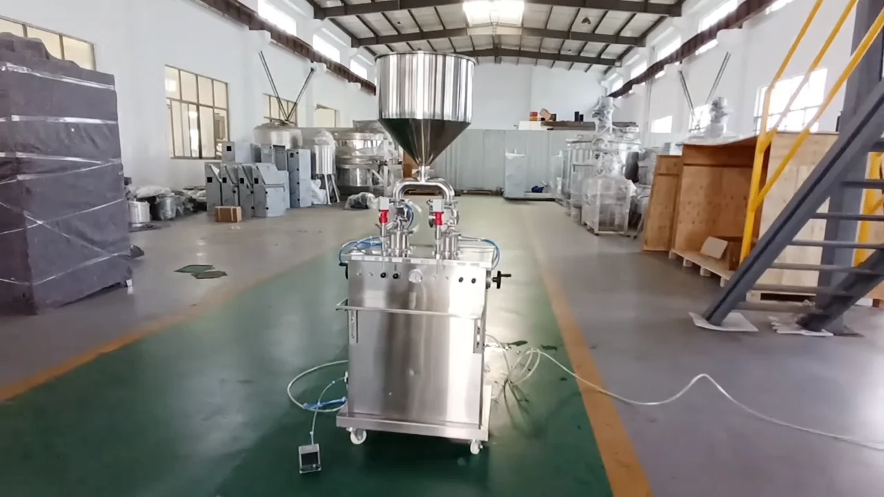 Semiautomatic Vertical Paste Liquid Lotion Shampoo Filling Machine ...