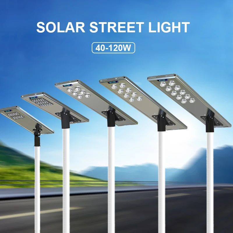 High Power Ip65 Waterproof Outdoor Aluminium Solar Street 150w 50w 100w 200w 300w Integrated All ...
