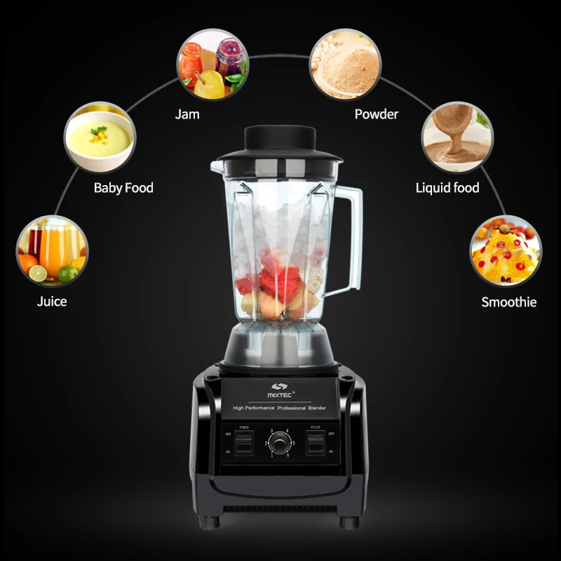 Alibaba.com: MIXTEC SJ-9669 Commercial Blender 1600W with Tamper, Heavy ...