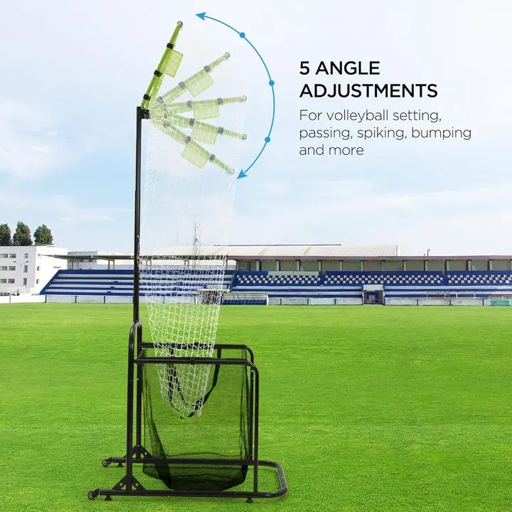 Volleyball Training Equipment Target Net with Adjustable Target Hoop ...