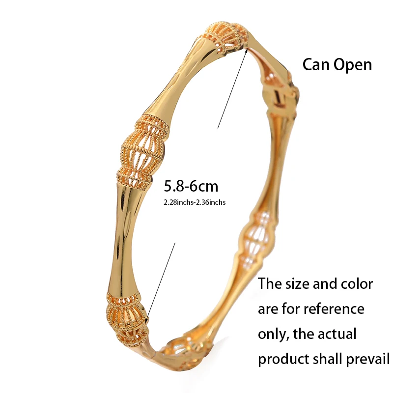 Middle East Ethiopian Africa Gold Color Bangles Dubai Bride Bracelet ...