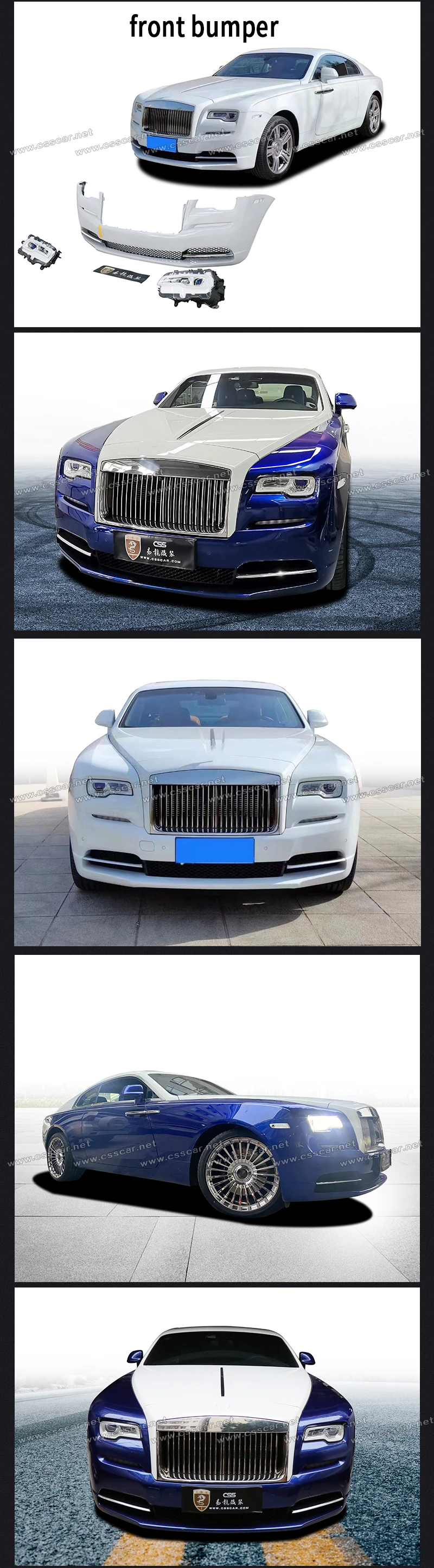 For Rolls Royce Wraith Car Bodykit Upgrade Facelift Iii Front Bumper ...
