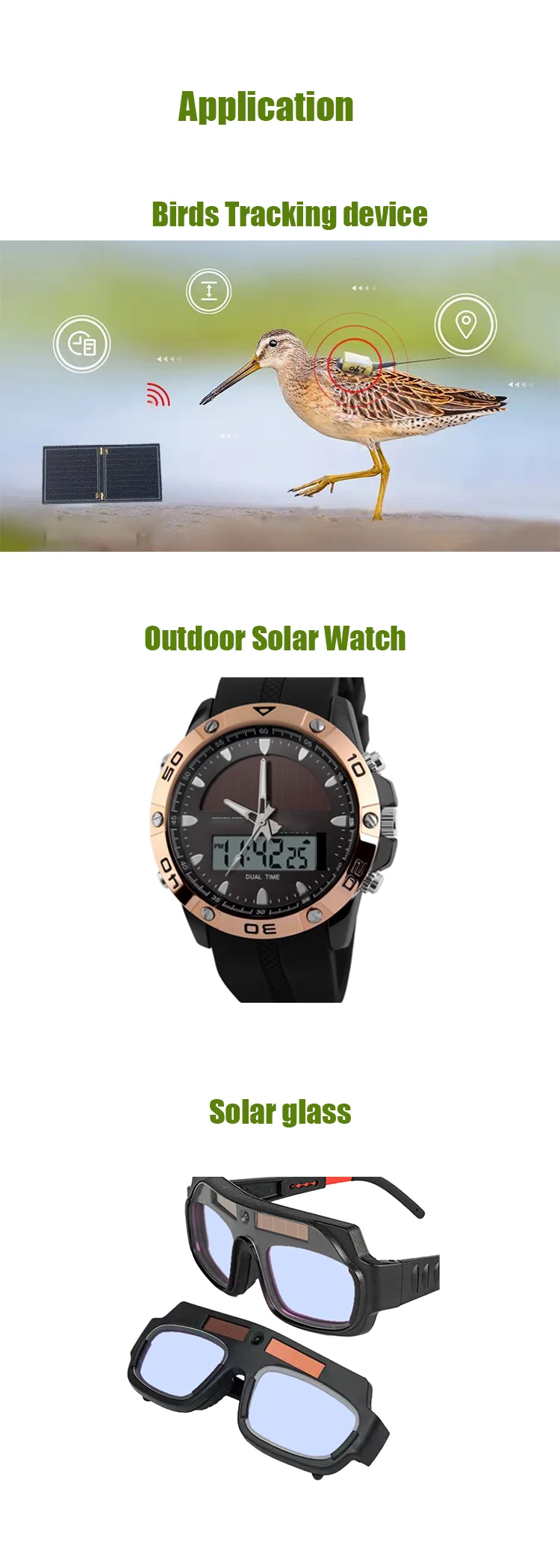 Triple Junction Gallium Arsenide Solar wafer Gaas Thin Film Solar Cell ...